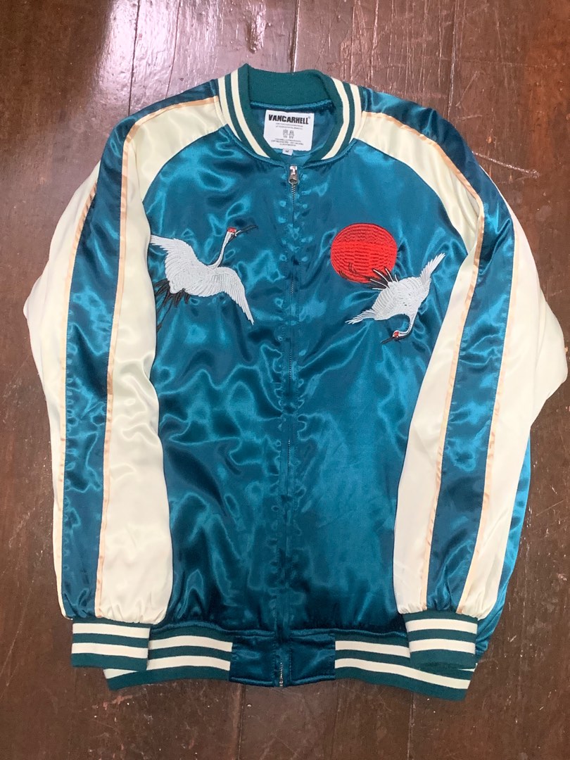 Vintage Style Japanese Sukajan Vancarhell Storks, Men's Fashion, Coats ...