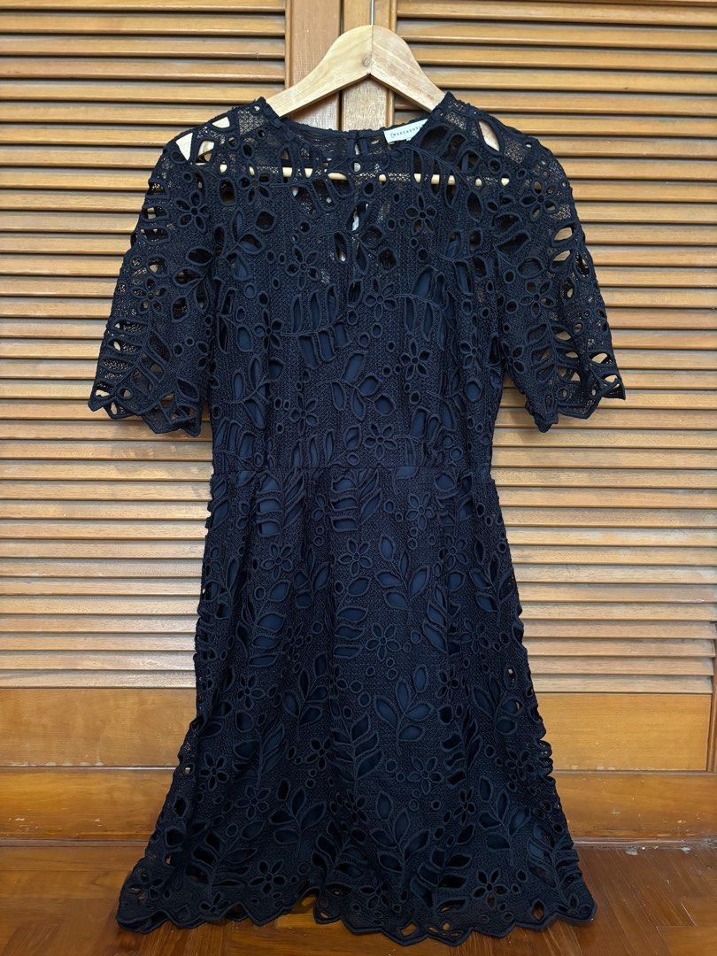 warehouse cutwork embroidered dress | Dresses Images 2025