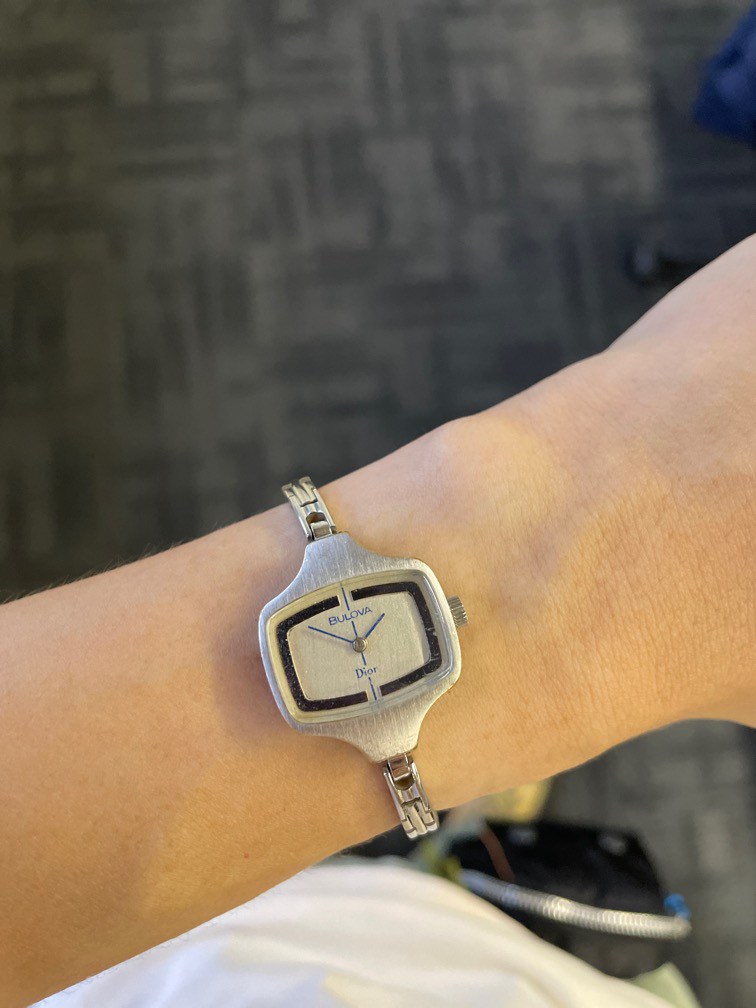 1970s Rare vintage Bulova x Dior ladies watch, Women's Fashion, Watches & Accessories, Watches ...