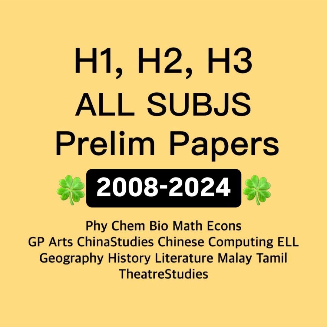(2024 $10) SUBJ H1 H2 H3 JC Prelim Papers Solutions A Level 2008 2023 2022 2021 2020 Physics ...