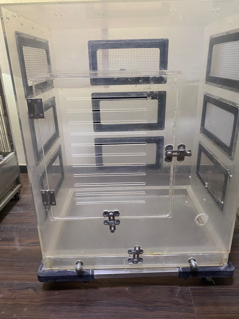 3-tier acrylic chinchilla cage. $80 each or $120 for 2 on Carousell