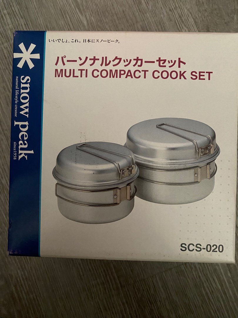 全新 現貨 Snow Peak SCS-020 鋁合金雙鍋組 Multi Compact Cookset SCS-020, 運動產品, 行山及 ...