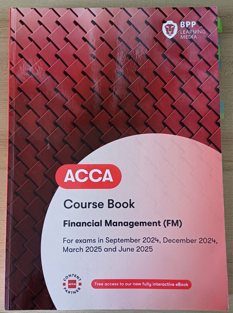 ACCA FM SET COURSE BOOK + PRK Valid til June 2025, Hobbies & Toys ...