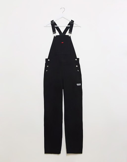 Adidas Originals R.Y.V Dungaree Overalls in Black, Women's Fashion ...