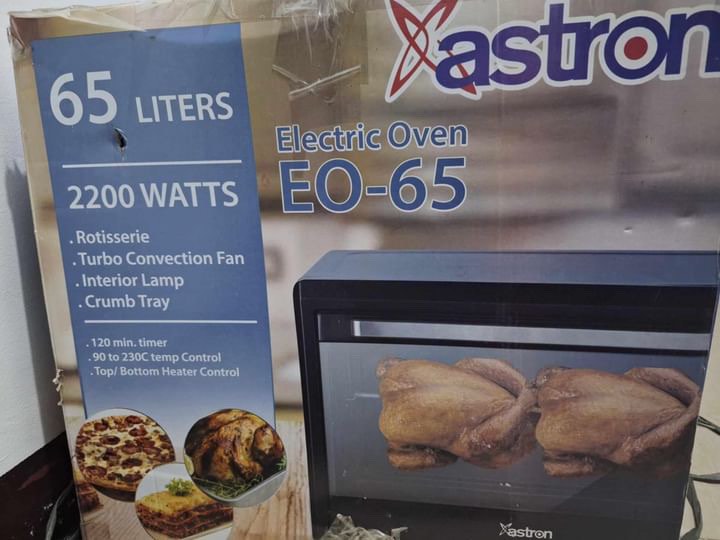 Astron Electric Oven EO-65, TV & Home Appliances, Kitchen Appliances ...
