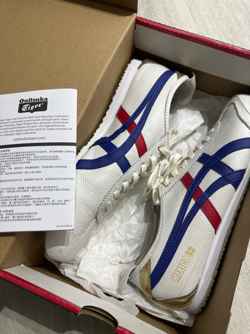Authentic Onitsuka tiger Mexico 66 white/dark blue color way, Women's ...