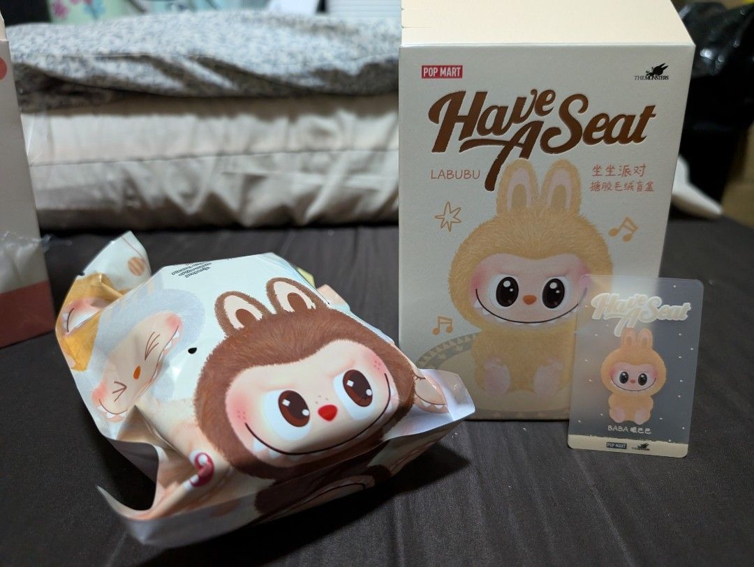 Popmart Labubu Have A Seat V2 - BABA, Hobbies & Toys, Toys & Games on ...