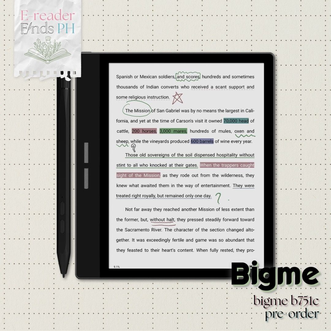 Bigme B751C With or Without Stylus Android E-reader for Pre-order ...