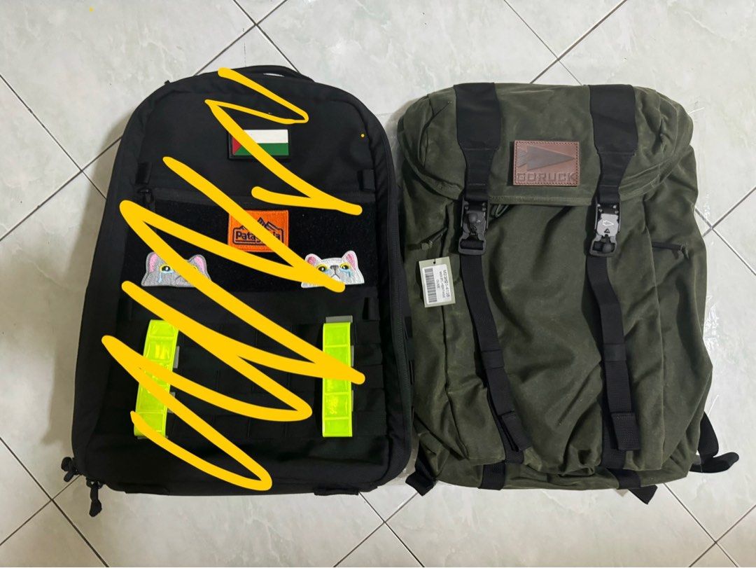 BNWT GORUCK M23 21L Heritage Waxed Canvas Olive, Men's Fashion, Bags ...