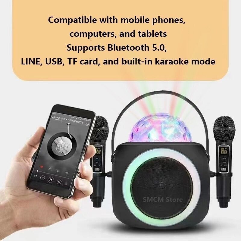Brand New SDRD 325 Karaoke Machine with Disco Light Bluetooth Speaker ...