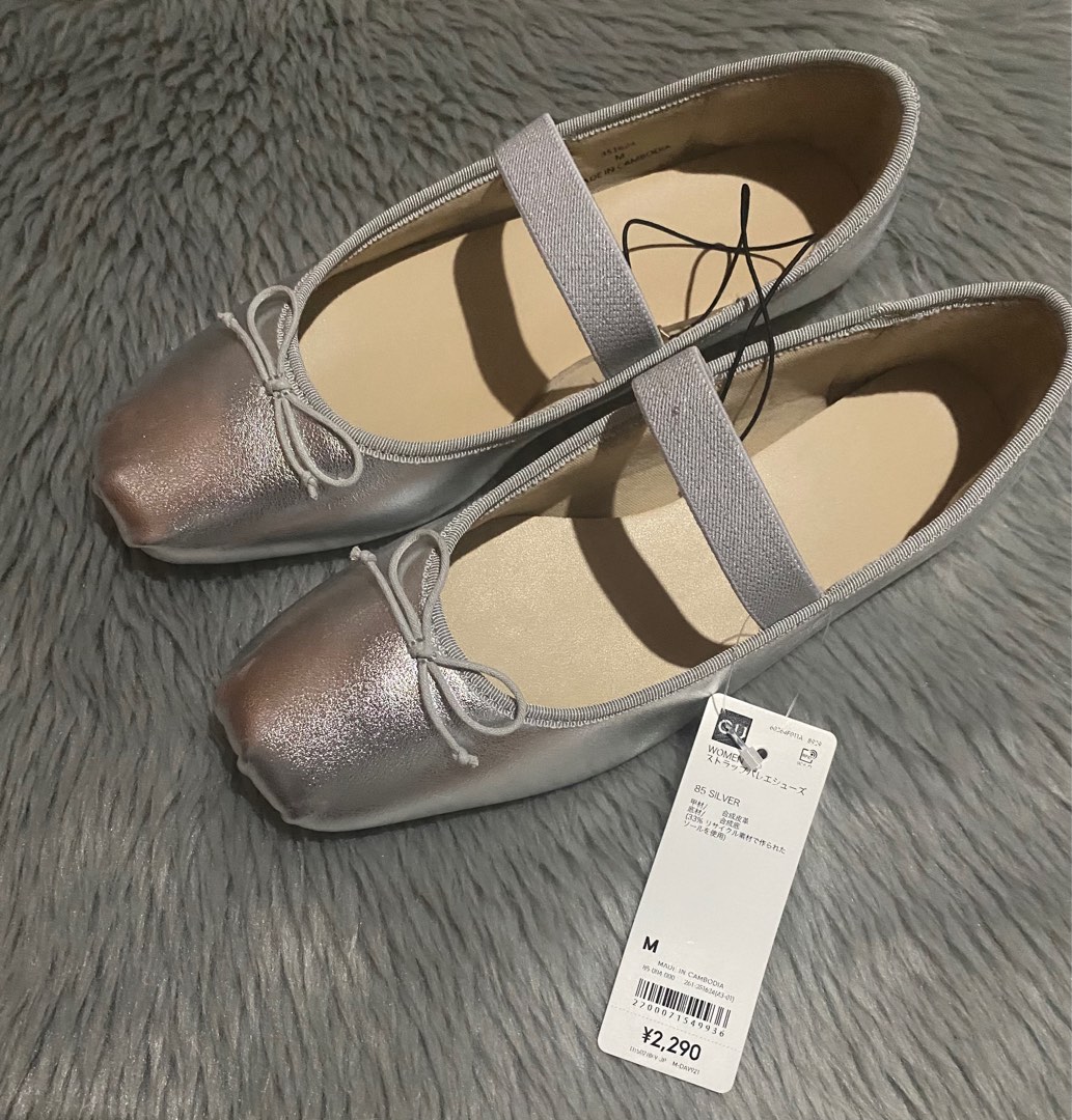 Brandnew Original GU Ballet Shoes, Women's Fashion, Footwear, Flats ...