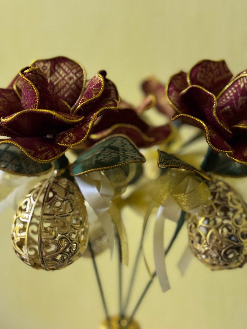 BUNGA PAHAR SONGKET / BUNGA TELUR SONGKET, Hobbies & Toys, Stationery ...