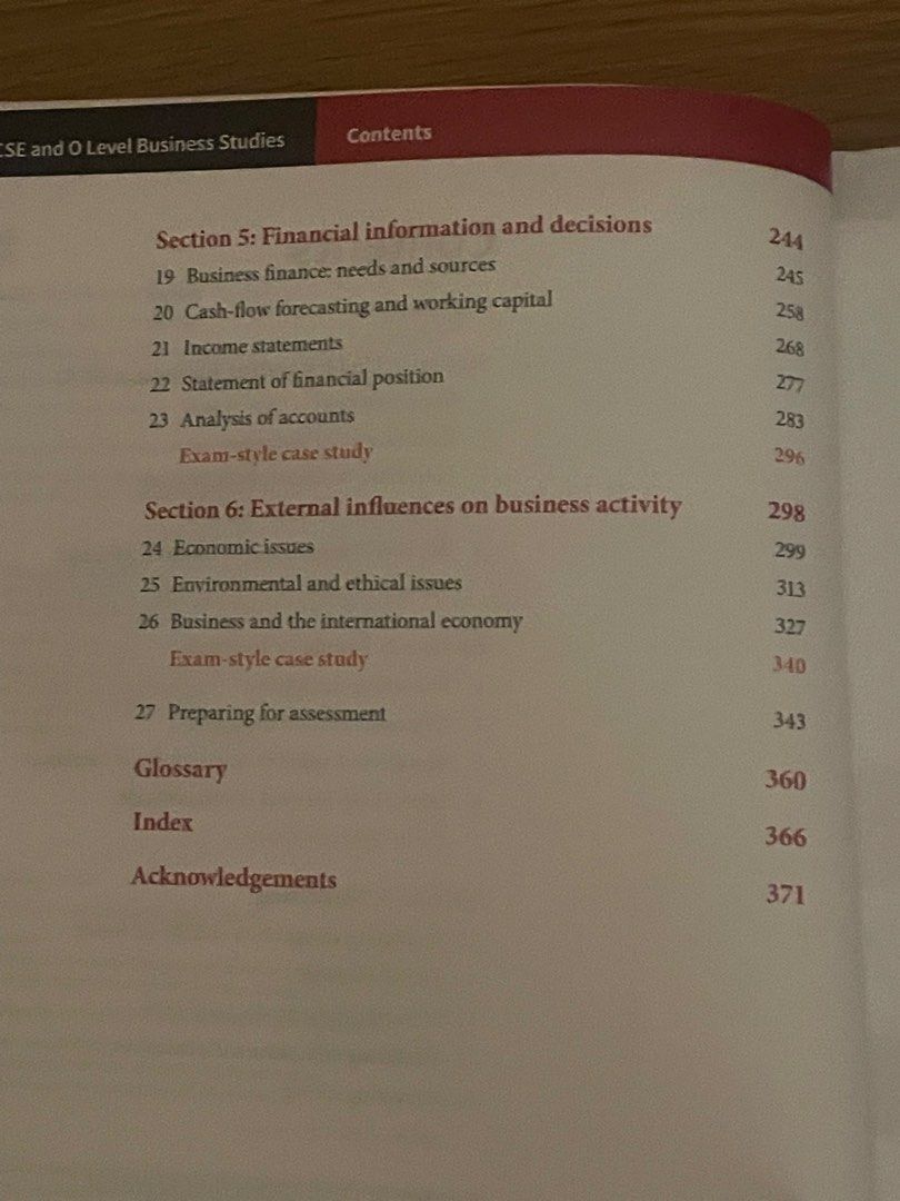 Cambridge IGCSE and O levels business coursebook (revised third edition), Hobbies & Toys, Books ...
