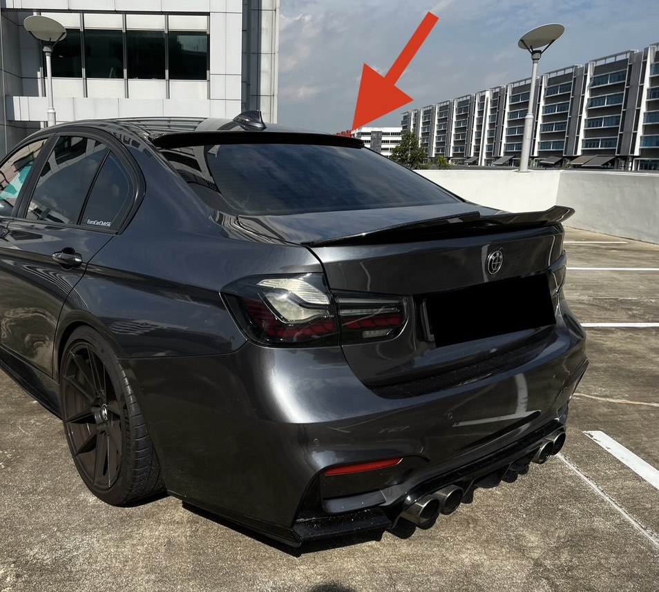 Carbon Fiber BMW F30 Rear Roof spoiler, Car Accessories, Accessories on ...