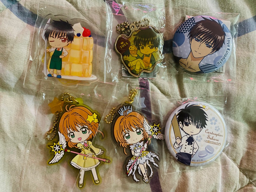 Cardcaptor Sakura Rubber Keychains & Touya Canbadge (Official CCS Anime ...