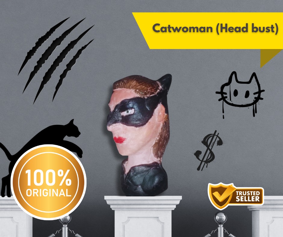 Catwoman - The Dark Knight Rises (Head bust sculpture), Hobbies & Toys ...
