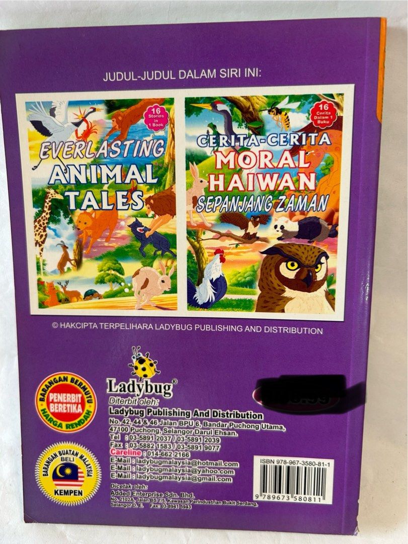 Cerita-cerita Moral Haiwan Sepanjang Zaman - Story Book In Bahasa Melayu, Hobbies & Toys, Books ...