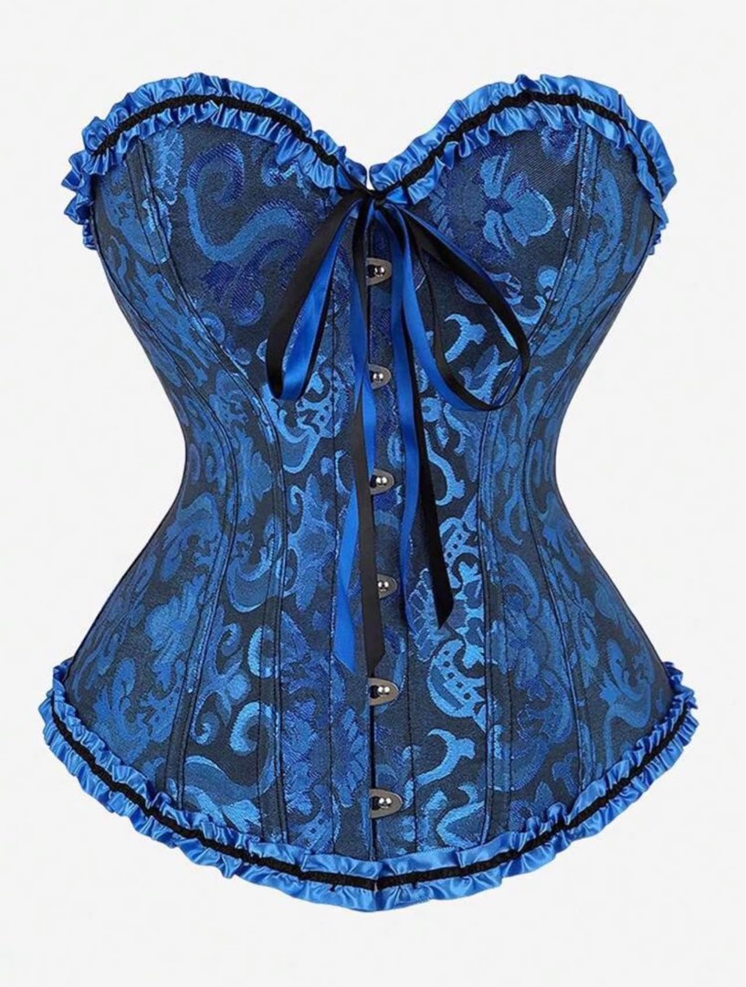 Dark blue corset for halloween snow white, Women's Fashion, Tops ...