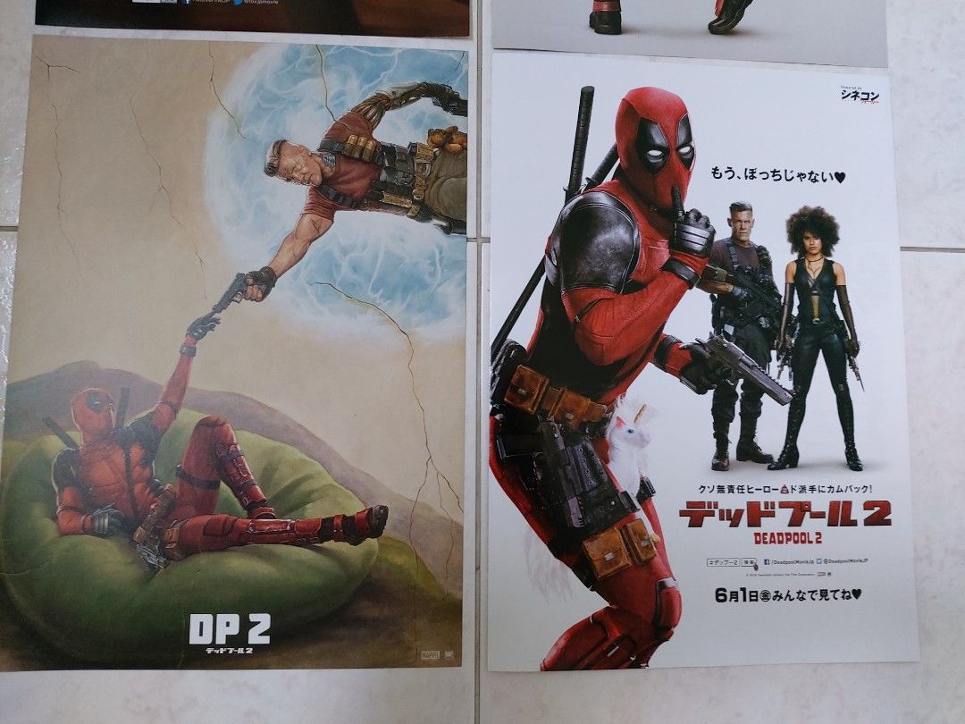 Deadpool 1,2,3 Japan flyer/ Chirashi / Deadpool and Wolverine, Hobbies ...
