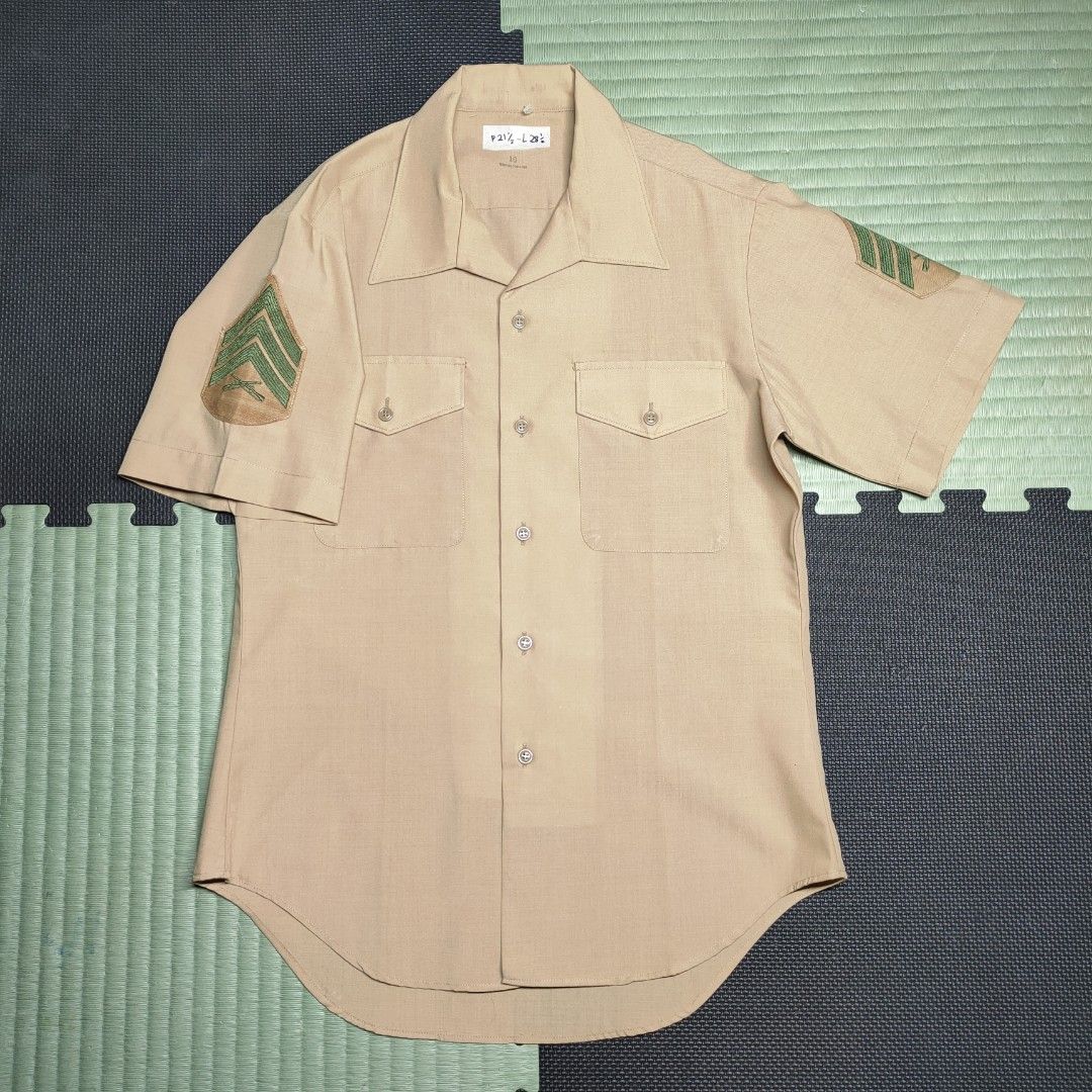 DEADSTOCK USMC 80' US ARMY SHIRT, Men's Fashion, Tops & Sets, Formal ...