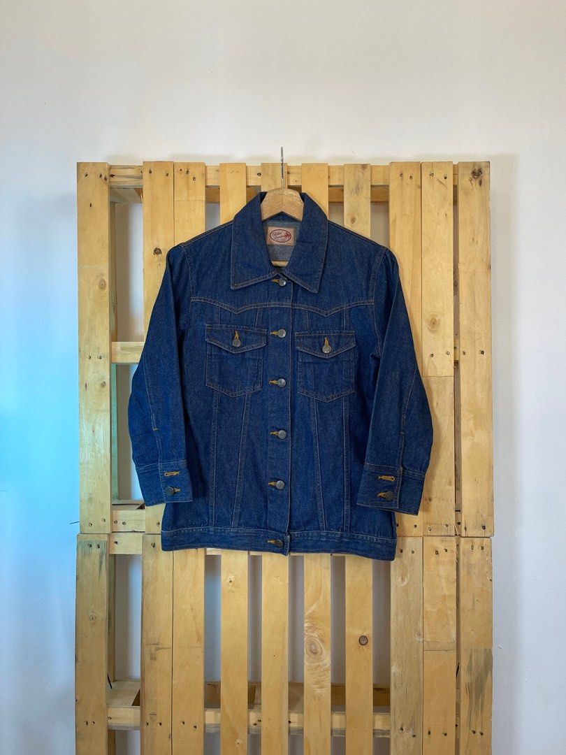 DENIM JACKET JAPANESE BRAND SIZE PIT 17.5/ LABUG 24.5 CONDITION 9.5/10 ...