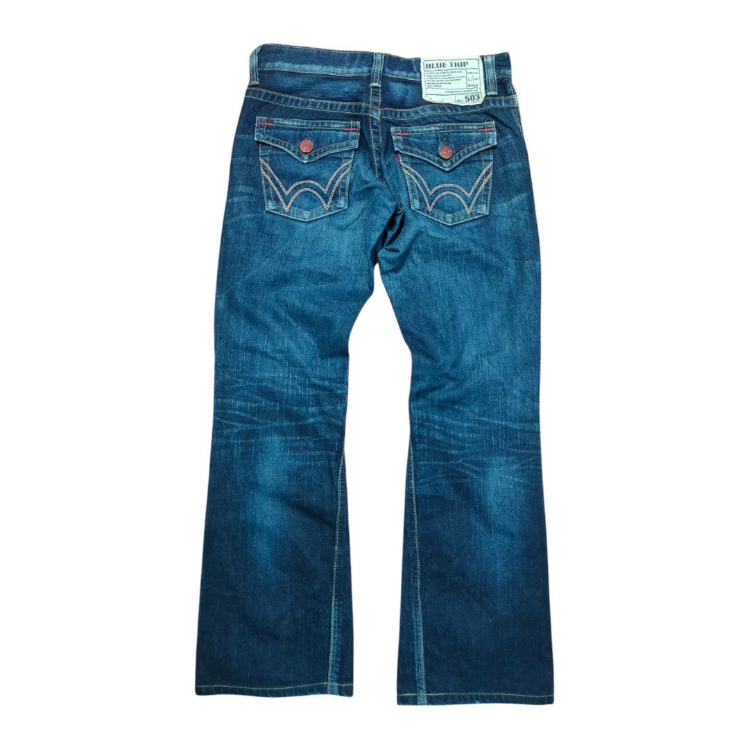 Edwin blue trip 503 japan denim flare jeans vintage vtg usa, Men's ...