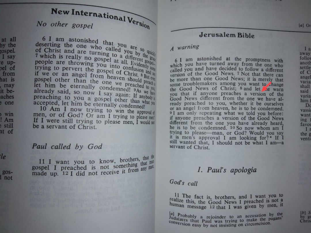EIGHT TRANSLATION - New Testament: KJV, TLB, Phillips, RSV, TEV, NIV ...