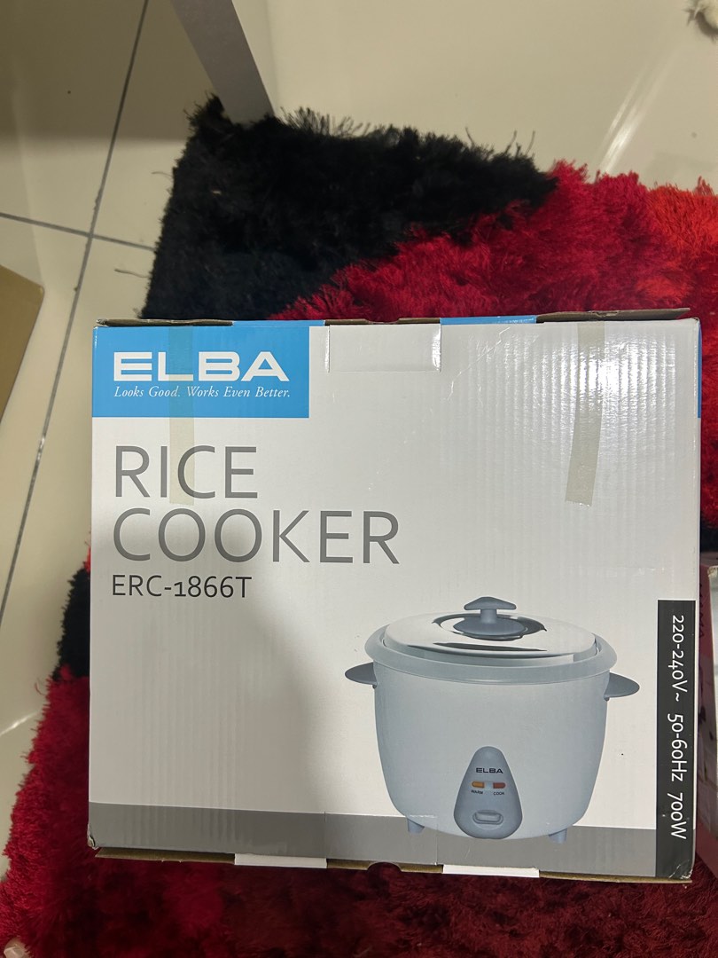ELBA Rice Cooker 1.8Liter, TV & Home Appliances, Kitchen Appliances ...