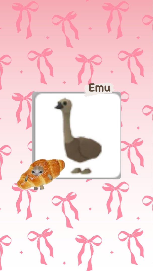 Emu 16 = RM 25 Adopt Me, Video Gaming, Video Games, Others on Carousell