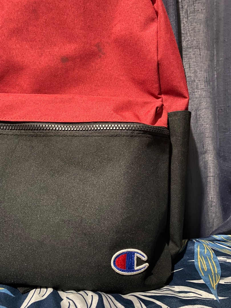 Exclusive Red/Black Champion BackPack, Men's Fashion, Bags, Backpacks ...