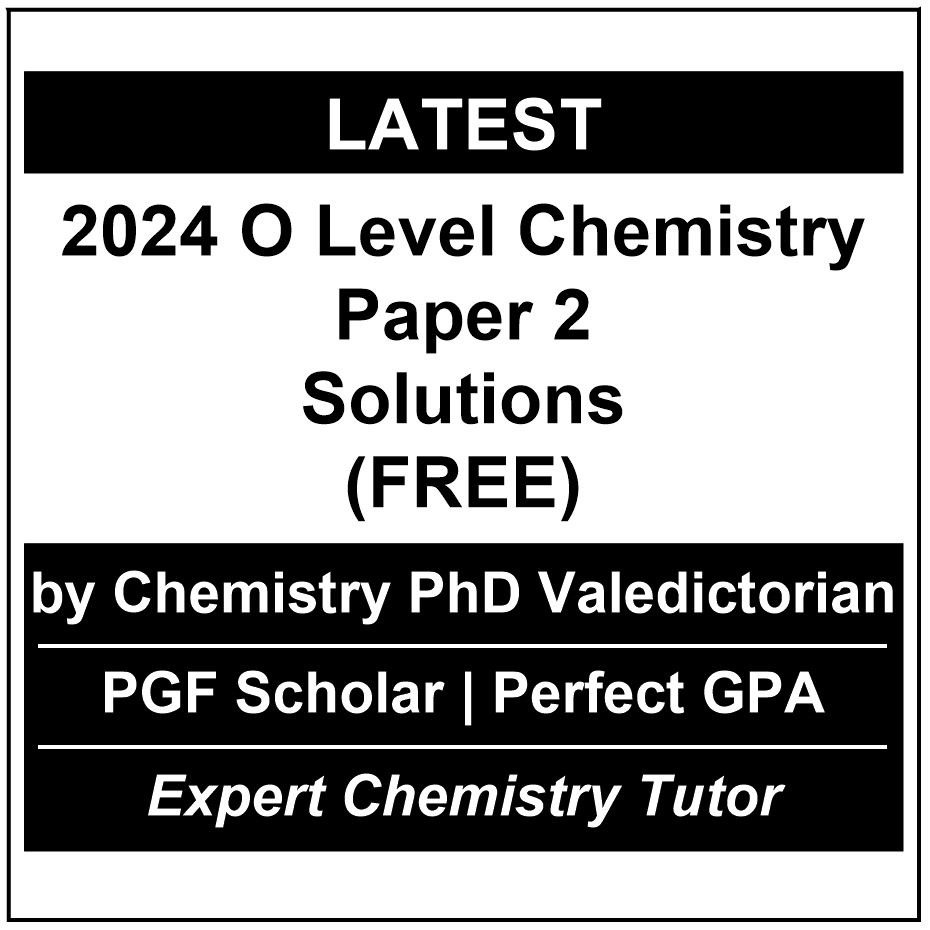 FREE 2024 O Level Chemistry Paper 2 Solutions, Hobbies & Toys, Books ...