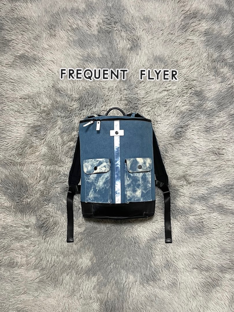 FREQUENTFLYER Denim Captain Zip Around Backpack, Women's Fashion, Bags ...