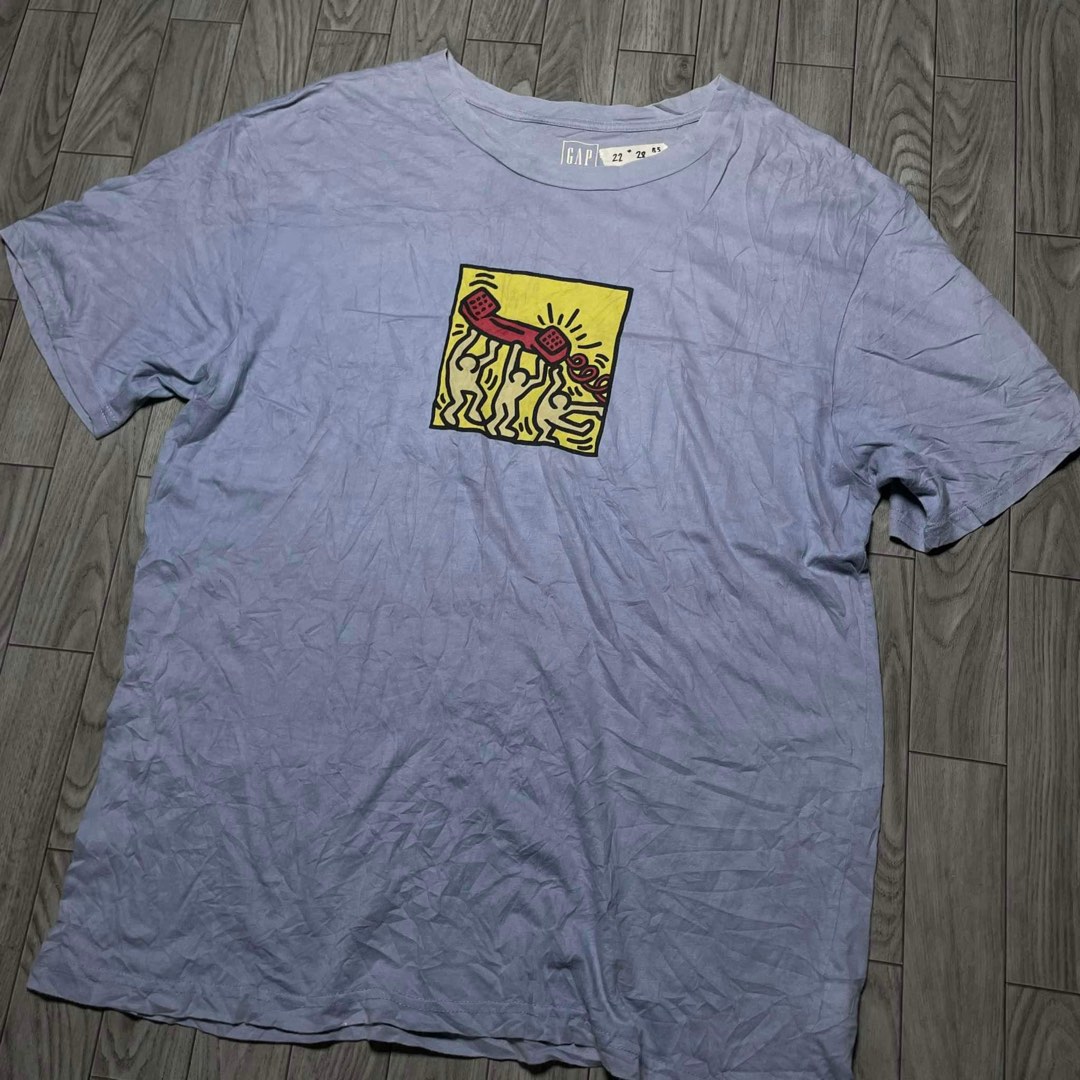 GAP x KEITH HARING Shirt, Men's Fashion, Tops & Sets, Tshirts & Polo ...