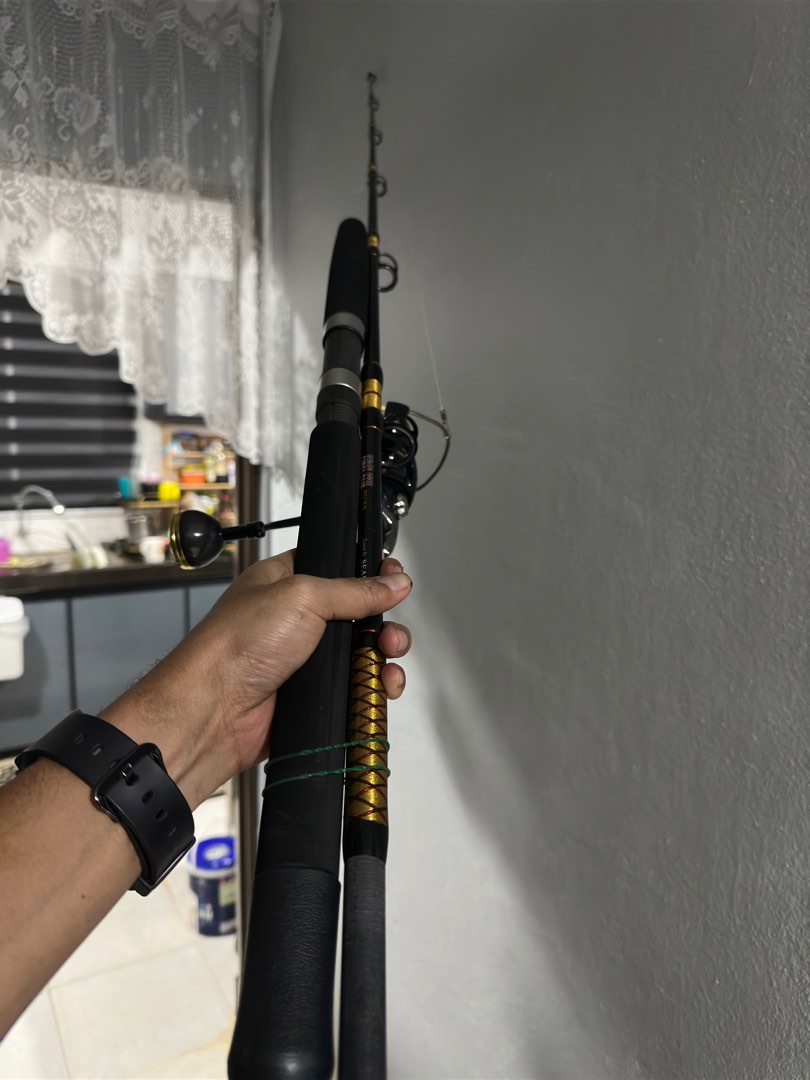 Gtech reel and Seahawk rod bottom set, Sports Equipment, Fishing on ...