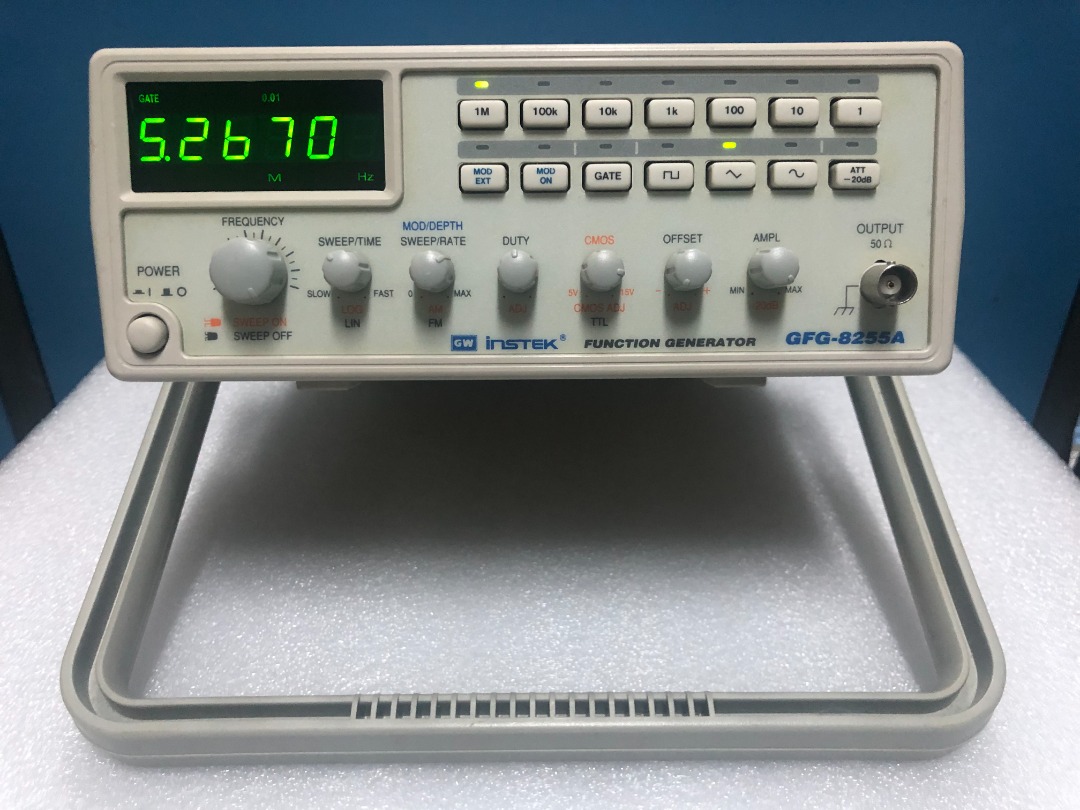 GW Instek GFG-8255A 5MHz Function Generator with Ext. Counter, Sweep ...