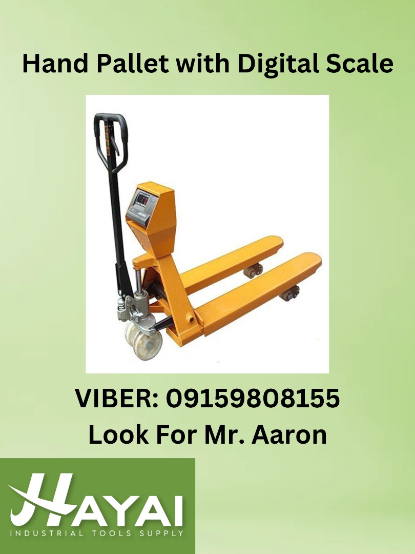 Hand Pallet with Digital Scale, Commercial & Industrial, Construction ...
