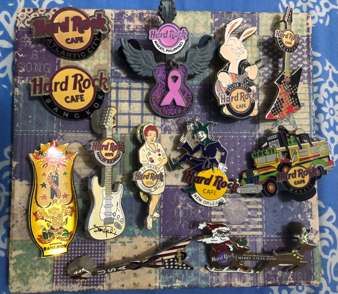 Hard Rock Pins, Hobbies & Toys, Memorabilia & Collectibles, Vintage Collectibles on Carousell
