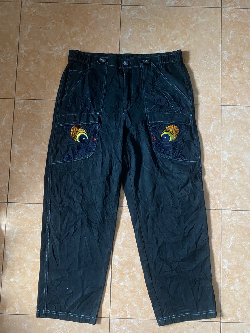 Hea cargo baggy pants, Men's Fashion, Bottoms, Jeans on Carousell
