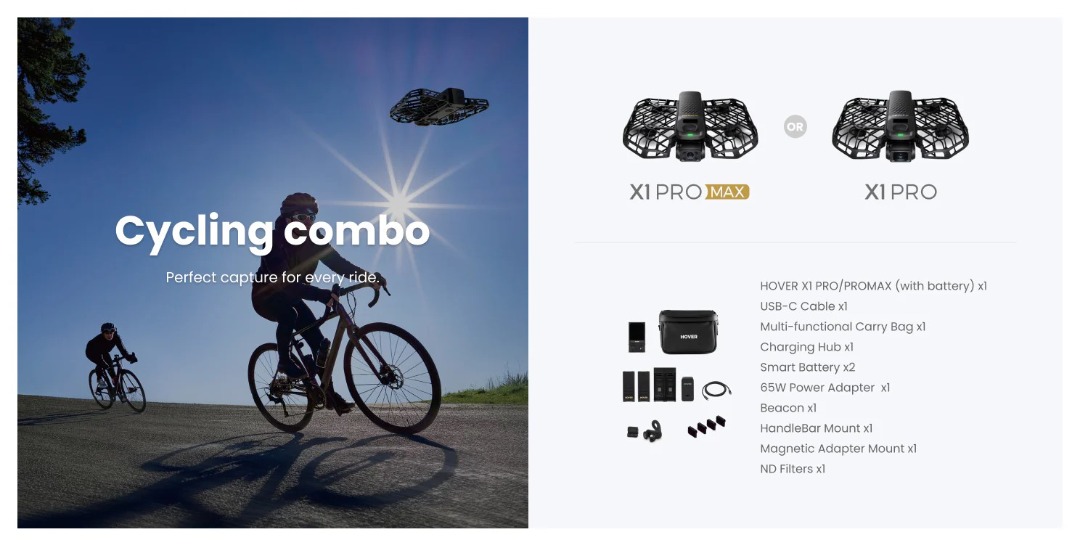 HoverAir X1 Pro Max (4K/8K) Cycling Combo, Mobile Phones & Gadgets ...