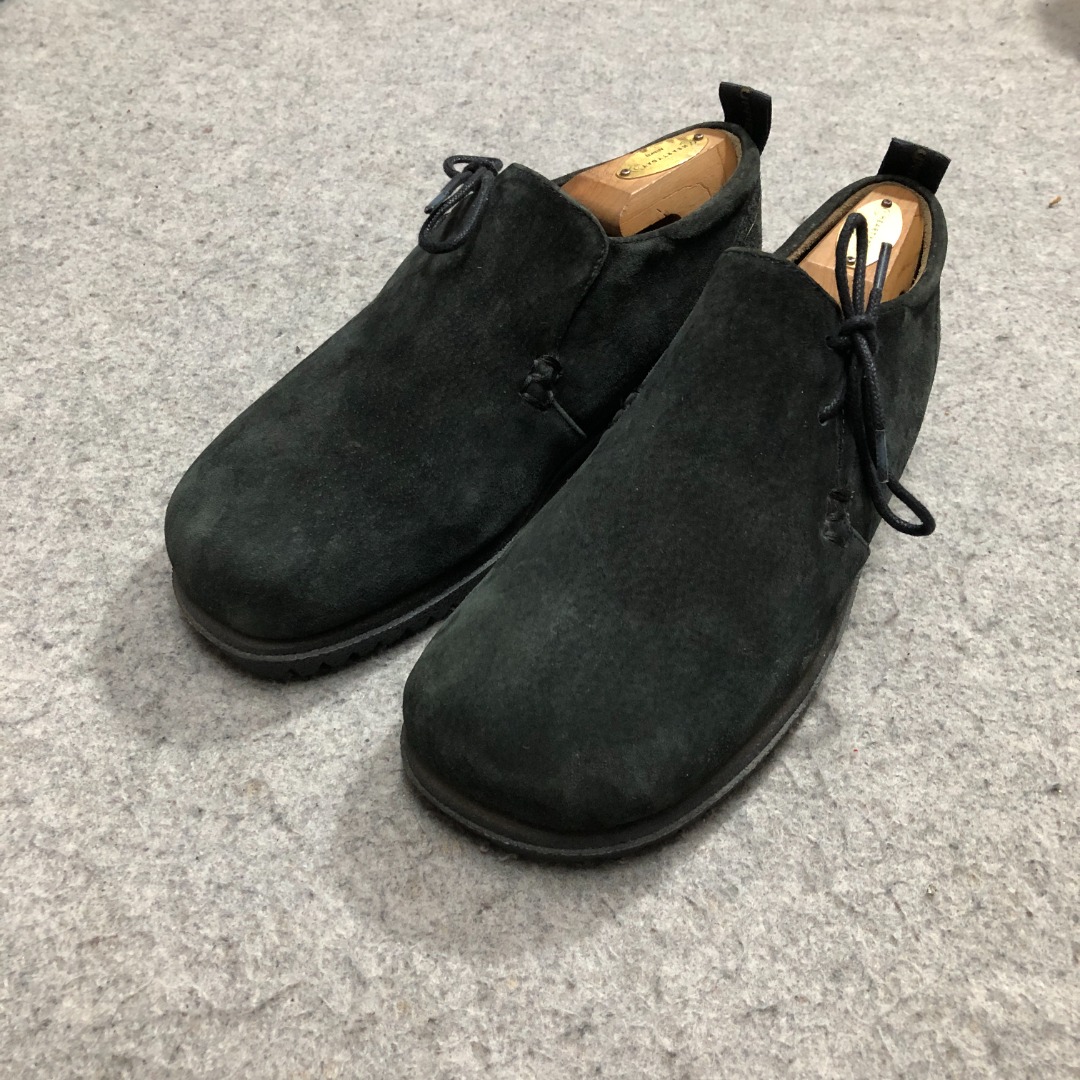 HUSH PUPPIES Anatomic Design Body Moc Black Suede Slip On Moccasins ...
