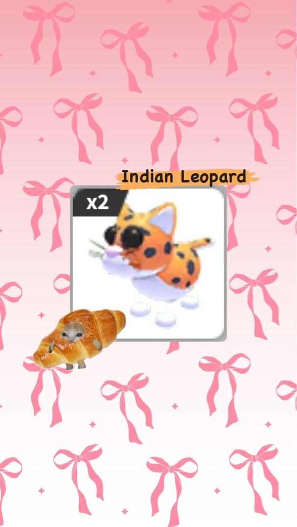 Indian Leopard RM 1 Adopt Me, Video Gaming, Video Games, Others on ...