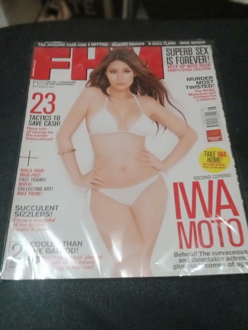 Iwa Moto FHM signed special, Hobbies & Toys, Books & Magazines, Magazines on Carousell