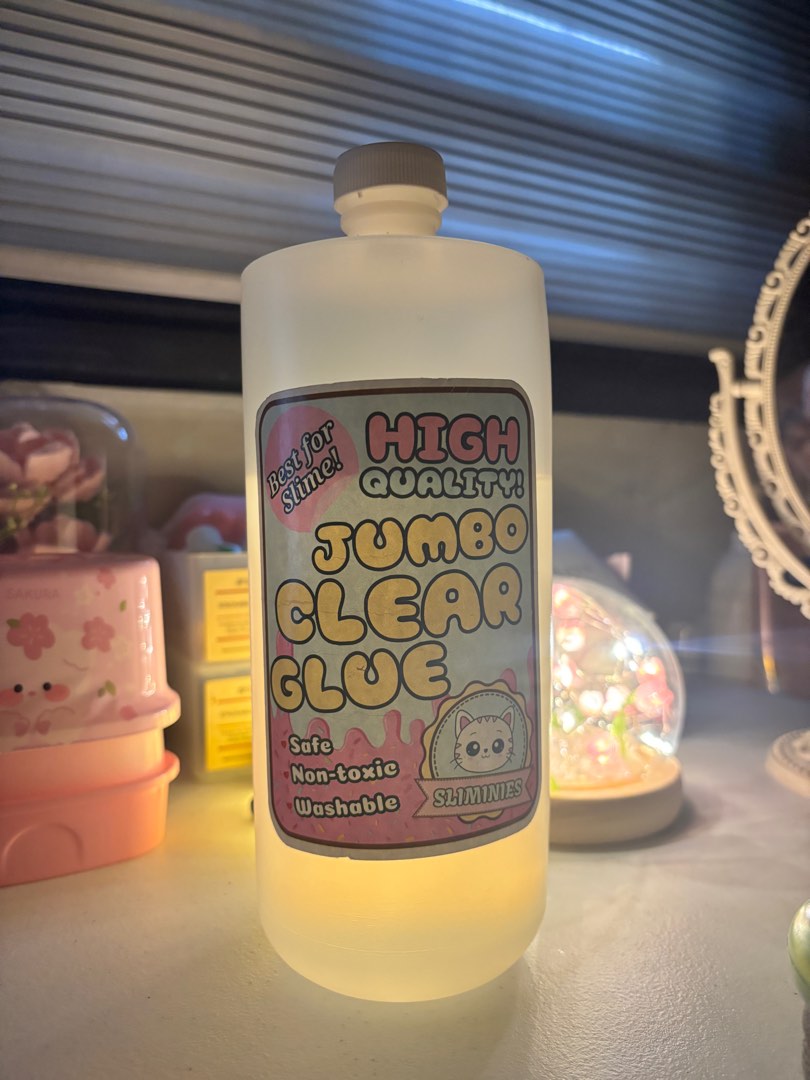JUMBO CLEAR GLUE FOR SLIME | price is still negotiable!, Hobbies & Toys ...