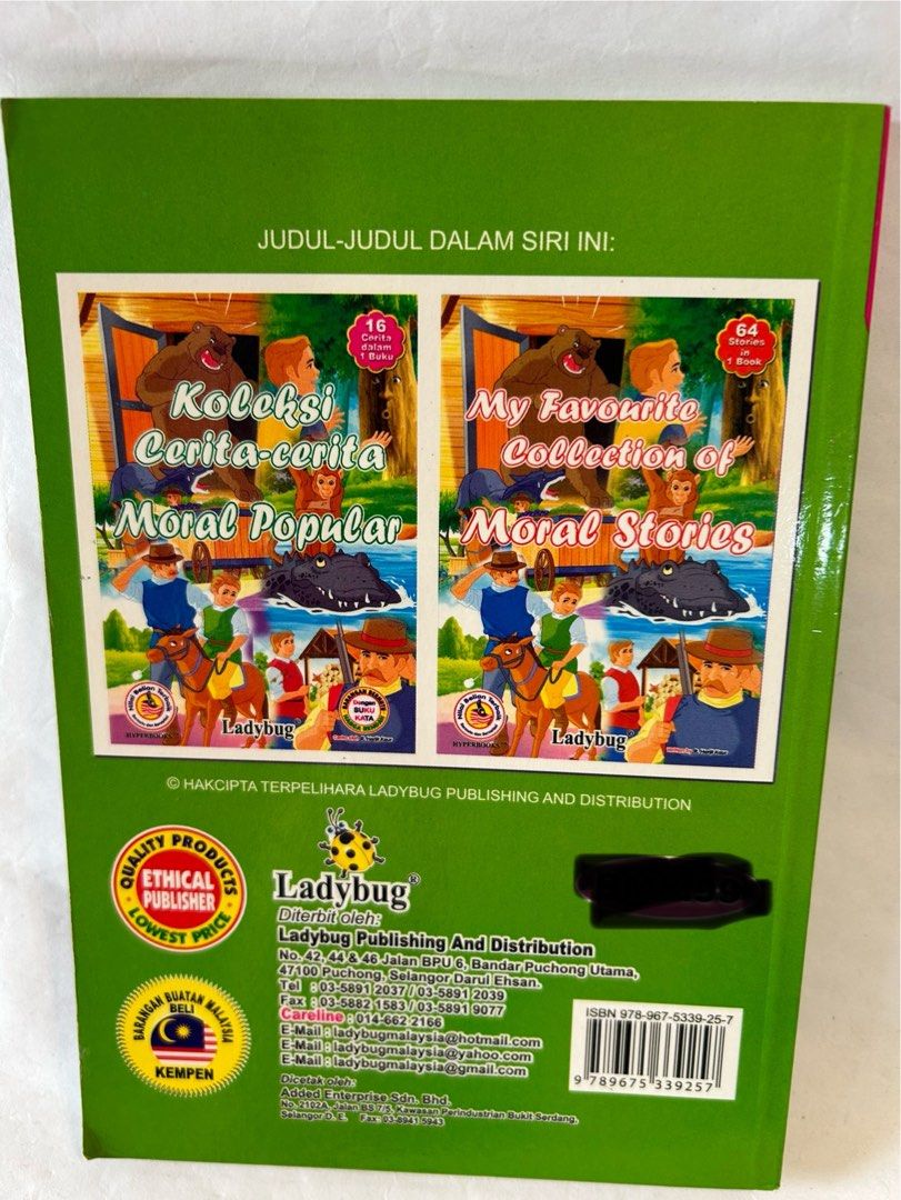 Koleksi Cerita-Cerita Moral Popular - Story Book in Bahasa Melayu, Hobbies & Toys, Books ...