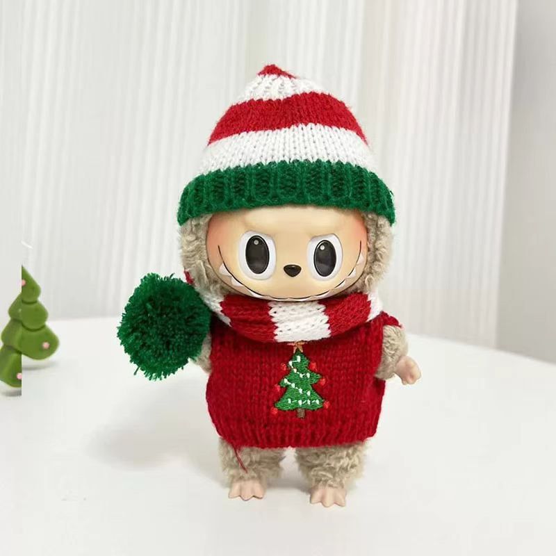 Labubu Christmas Clothes, Hobbies & Toys, Stationery & Craft, Handmade ...