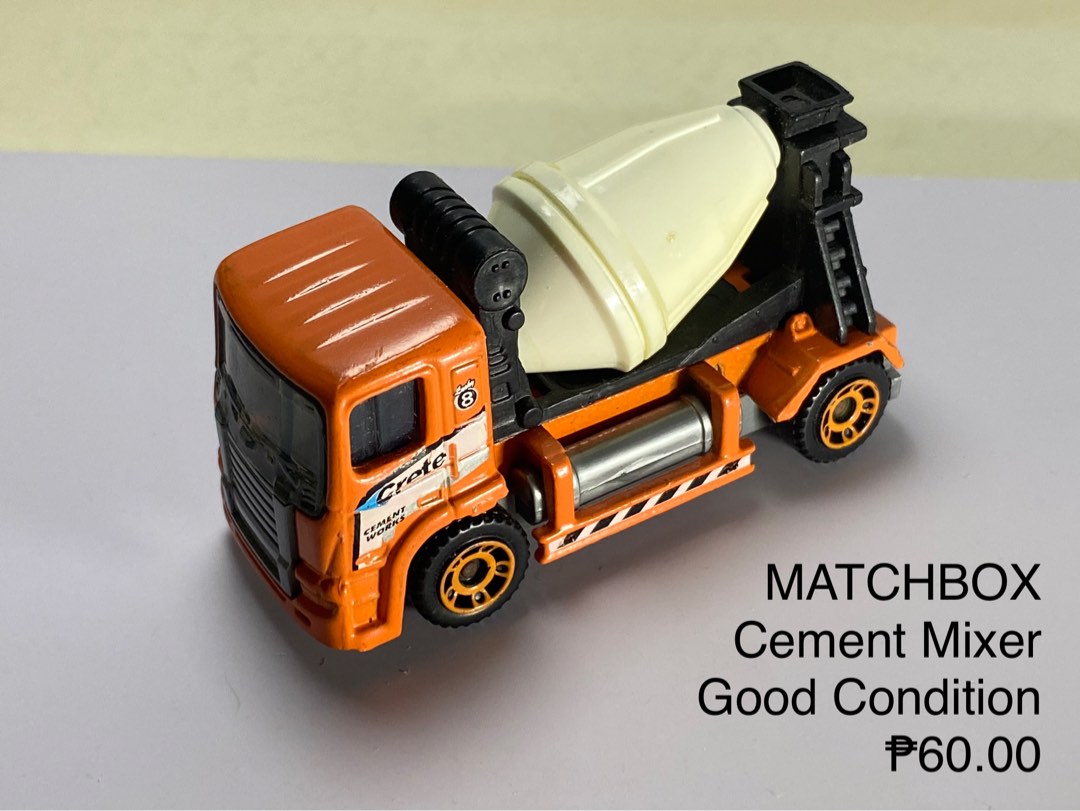Matchbox Cement Mixer Construction Heavy Equipment Diecast Toy, Hobbies ...