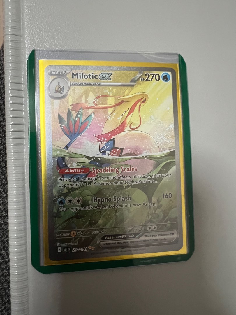 Milotic EX surging sparks pokemon card SAR SSP 237, Hobbies & Toys ...