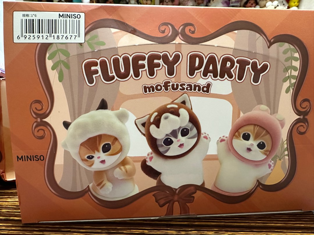 Miniso Fluffy Party mufosand 盲盒, 電子遊戲, 遊戲機配件, 遊戲週邊商品 - Carousell