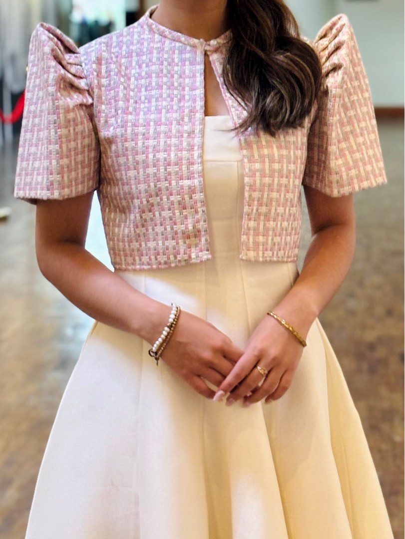 Modern Weaved Filipiniana Bolero, Women's Fashion, Coats, Jackets and ...