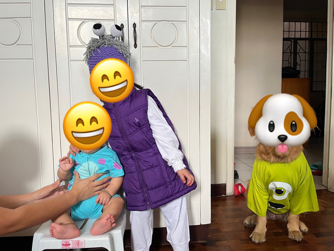 Monsters Inc Boo bonnet / beanie costume, Babies & Kids, Babies & Kids ...